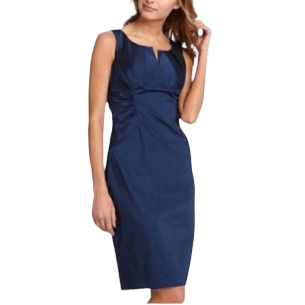 Adrianna Papell Ruched Side Sheath Dress - Gem